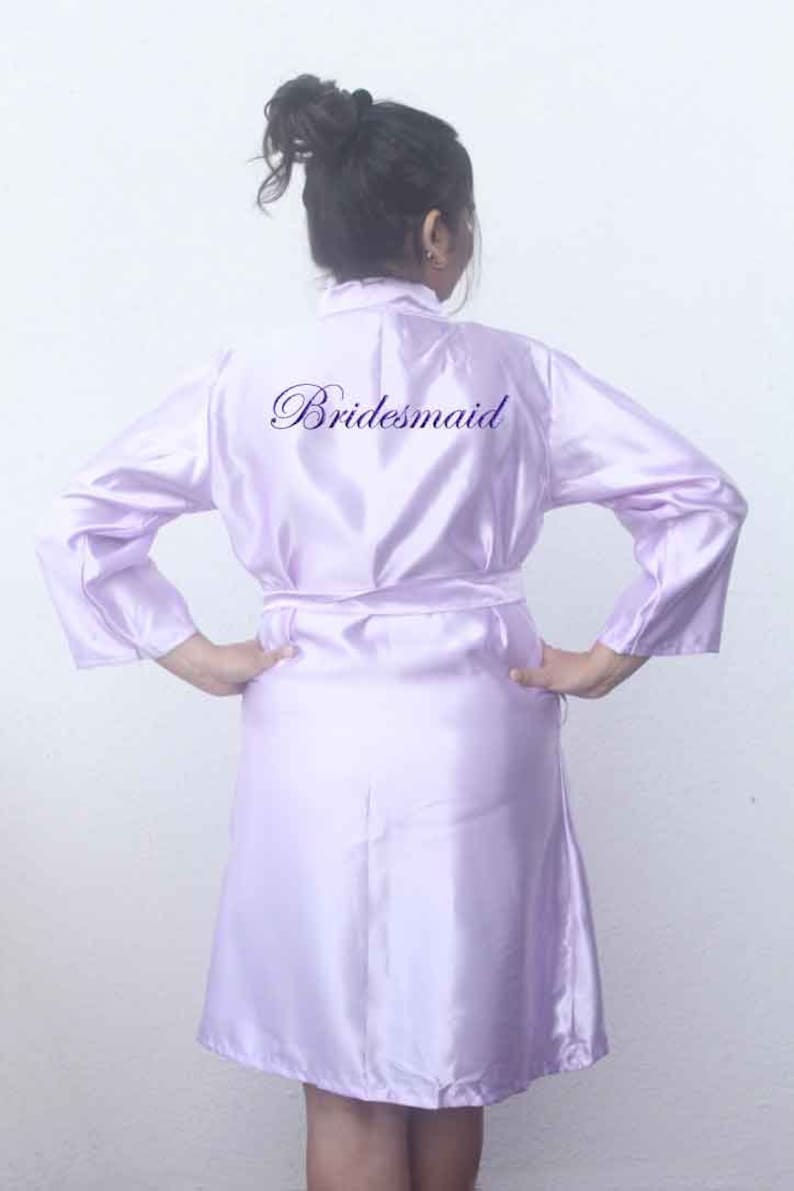 Silk Bridesmaid Robes Robes for Bridesmaids Satin | Etsy
