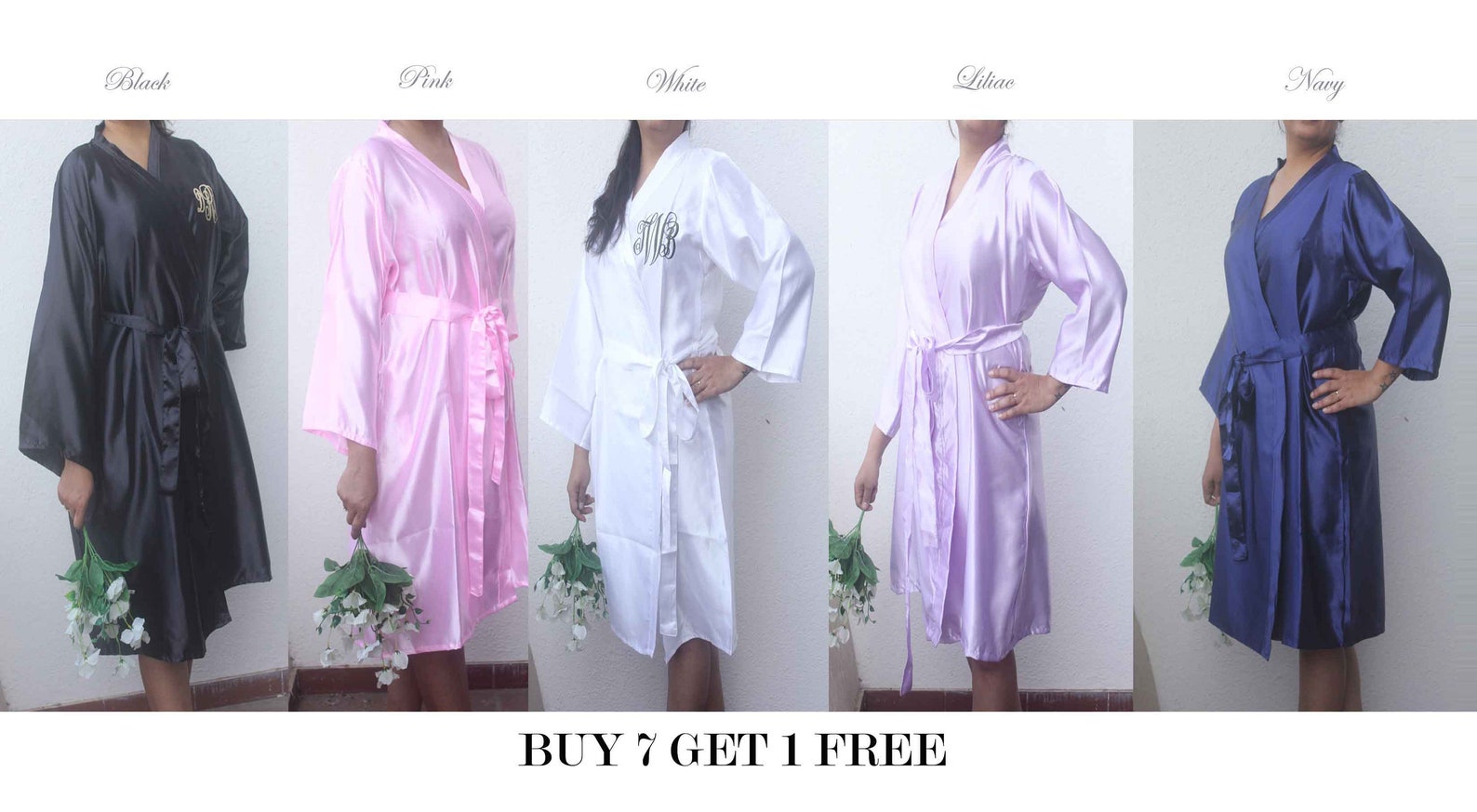 Silk Bridesmaid Robes Robes for Bridesmaids Satin - Etsy