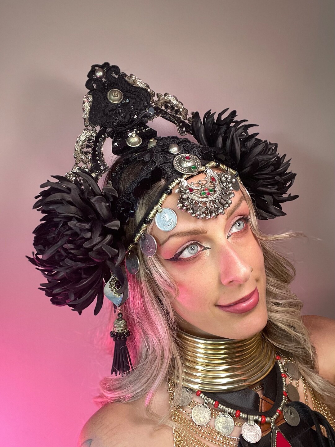 MIDNIGHT MYSTIQUE light-up Fantasy Crown Headpiece - Etsy