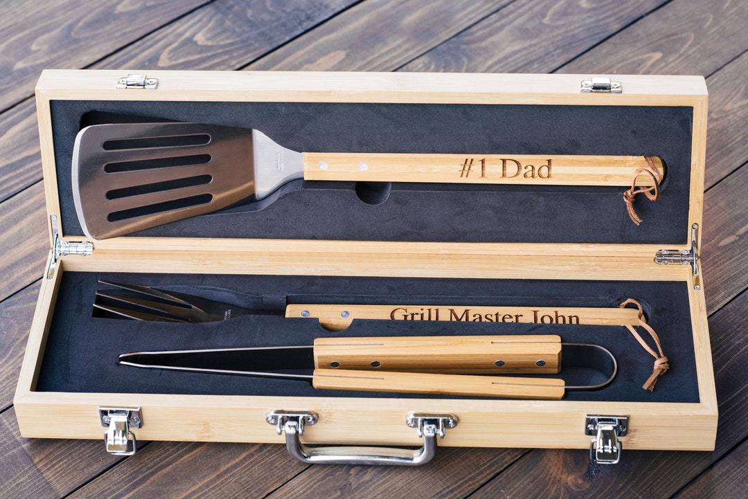 Christmas Gift for Dad - Personalized BBQ Set - Fathers Day Gift ...