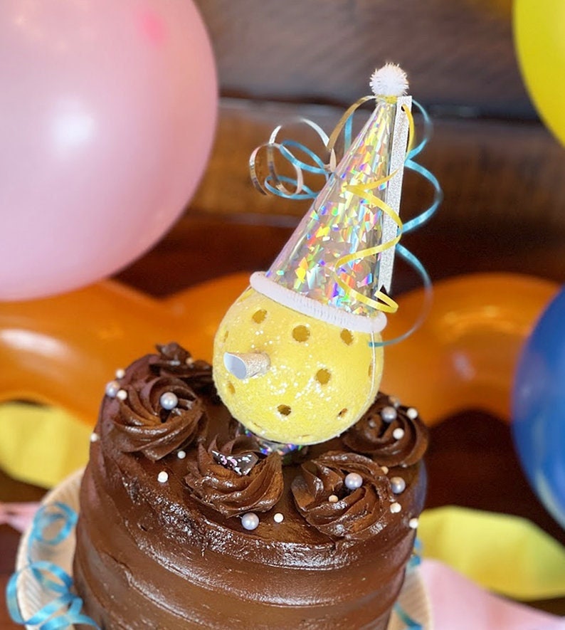 Pickleball Cake Decoration - Pickleball Party Decoration in Silver - Etsy
