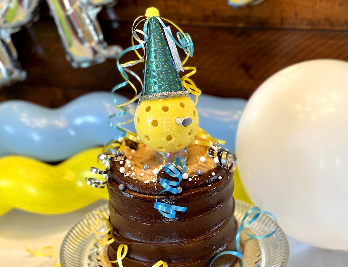 Pickleball Cake Decoration Pickleball Party Decoration in | Etsy