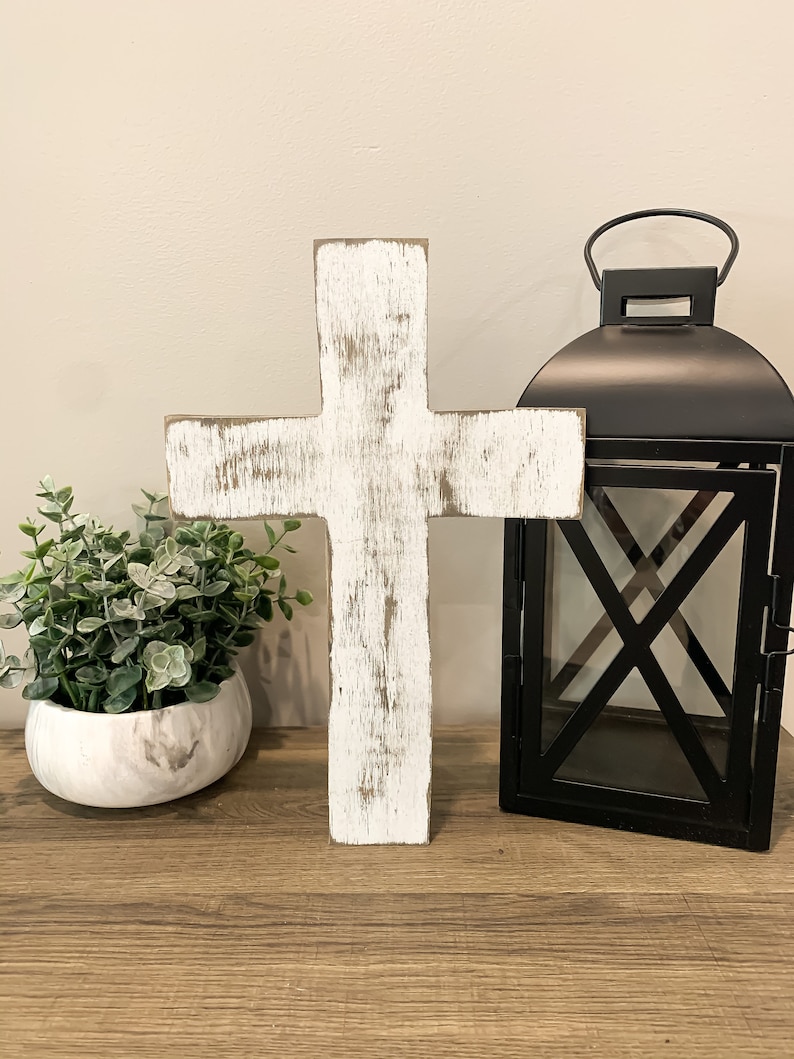 Distressed Rustic Cross / Distressed Cross Wall Sign / Cross | Etsy