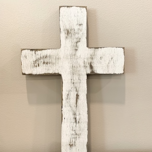 Distressed Rustic Cross / Distressed Cross Wall Sign / Cross Shelf Sign ...