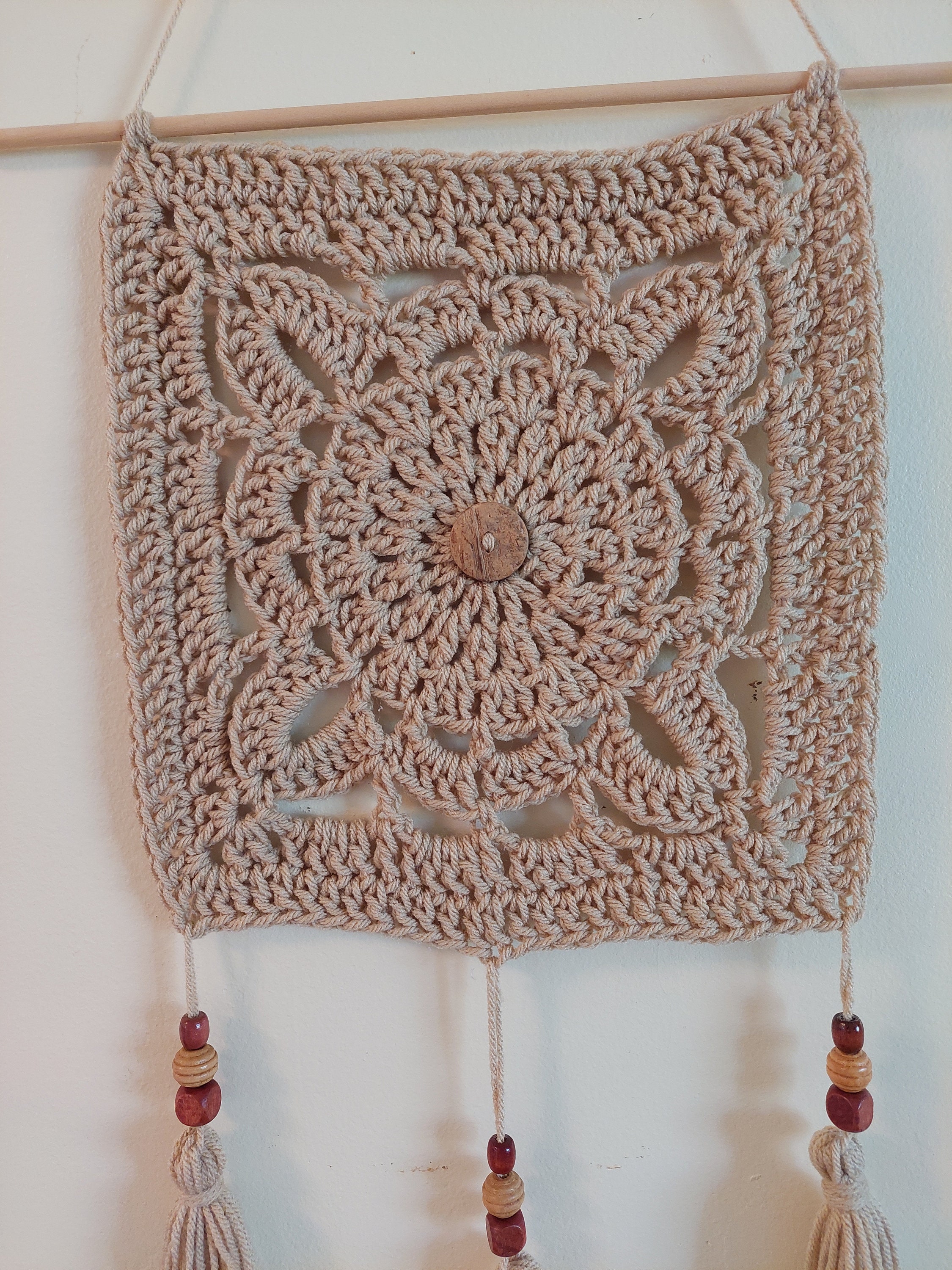 Boho Crochet Wallhanging - Etsy