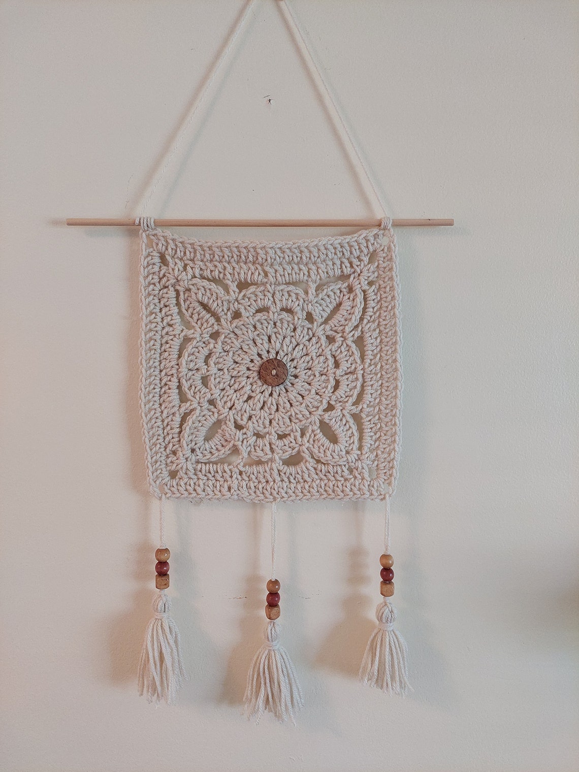 Boho Crochet Wallhanging - Etsy