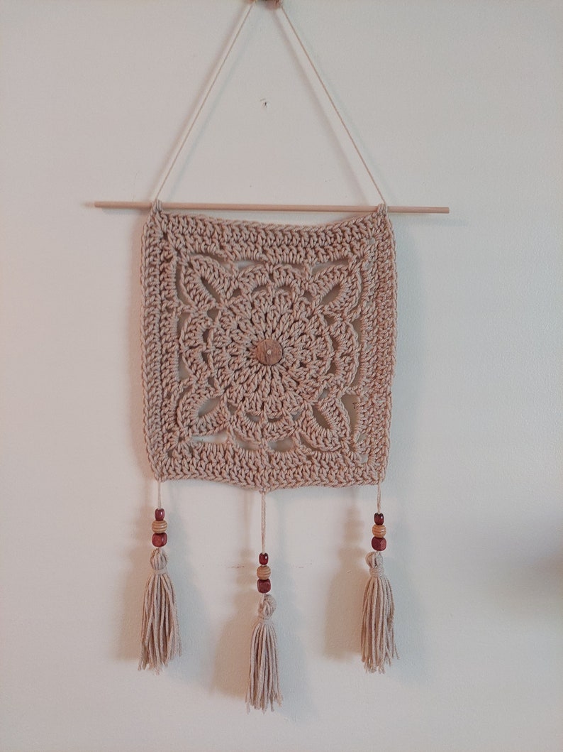 Boho Crochet Wallhanging - Etsy