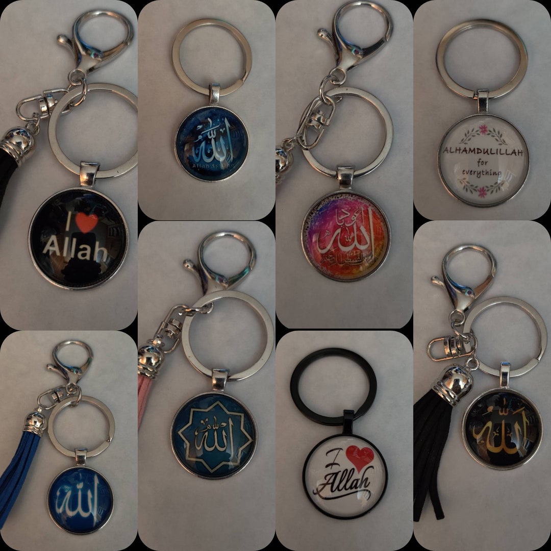 Keychains variations Muslim Keychains I Love Allah - Etsy