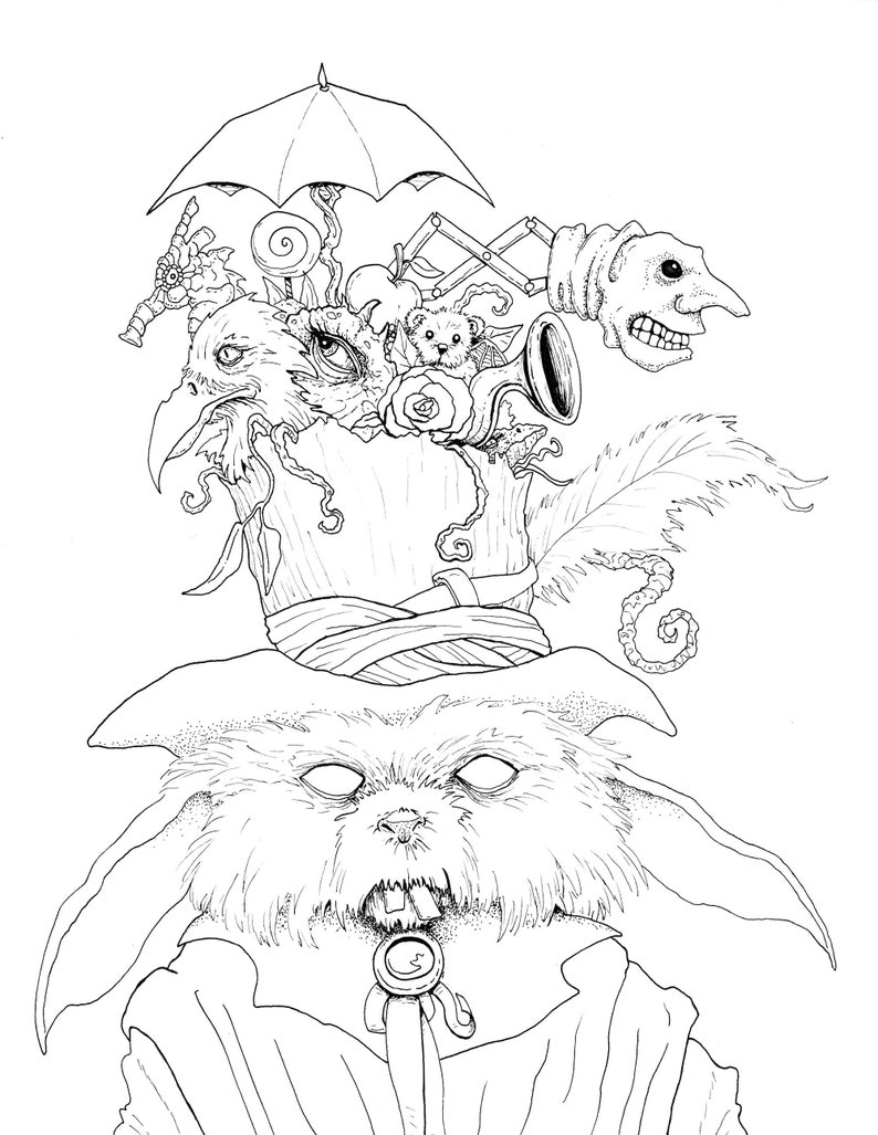 Coloring Page Pack 6 Printable Fantasy Coloring Pages - Etsy