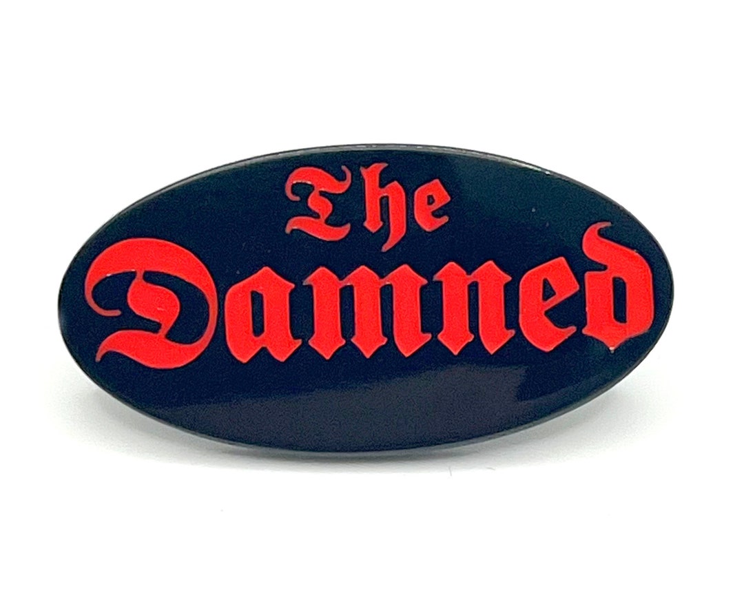 The Damned Logo Enamel Pin, Bauhaus, the Cure, Depeche Mode, the Smiths ...