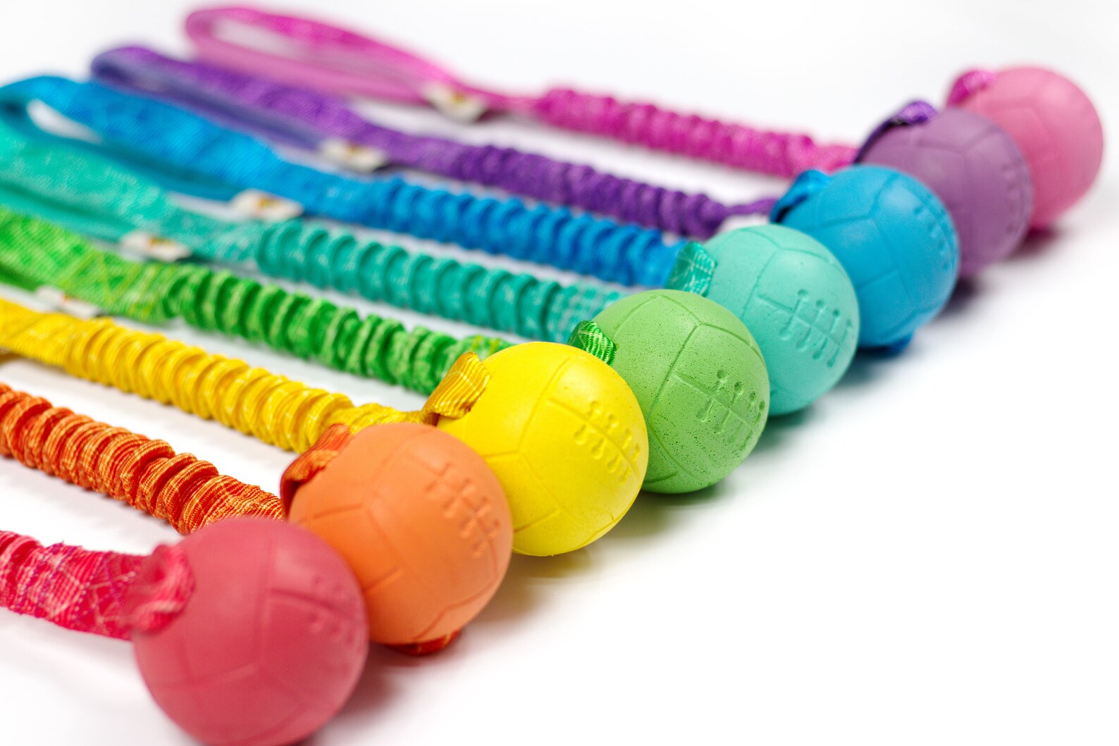 Basic Tug Toy With Bungee Handle and Ball Colorful Toy for | Etsy