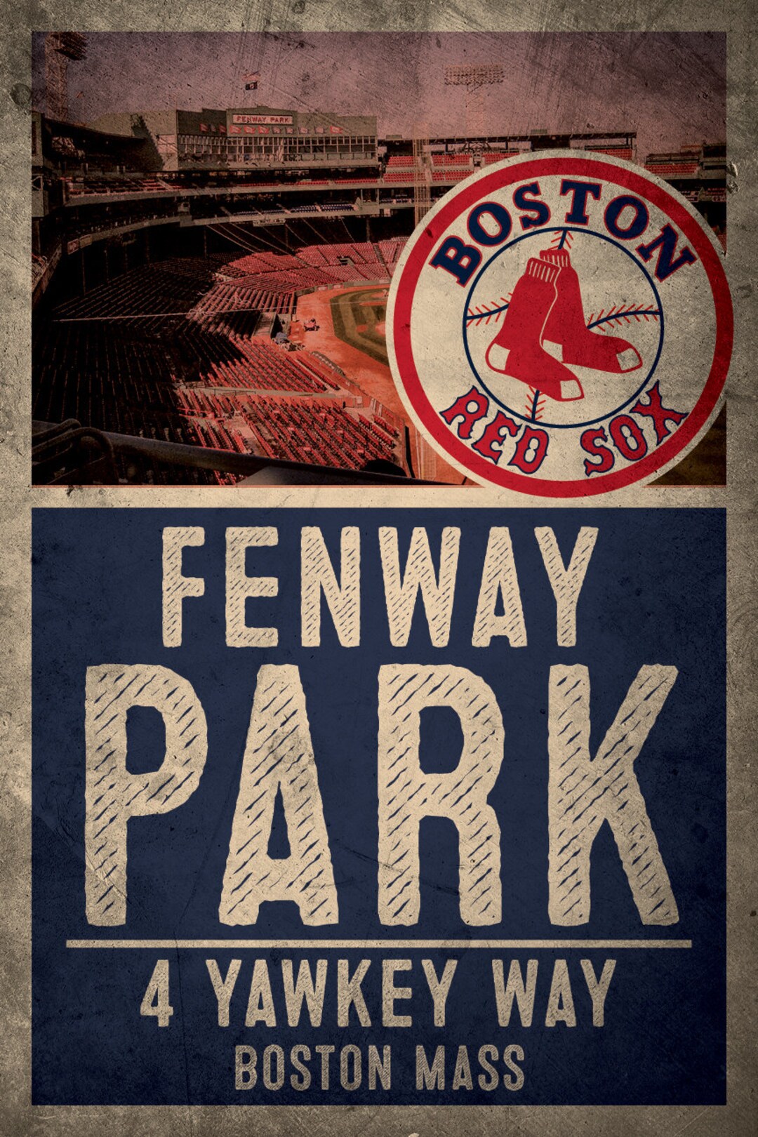12"x18" Boston Red Sox Printable Art Poster for Your Sports Fan! - Etsy