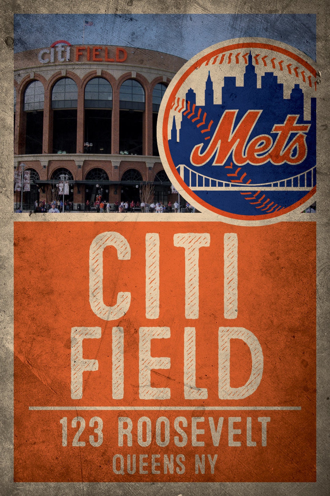 12"x18" New York Mets Printable Art Poster for Your Sports Fan! - Etsy