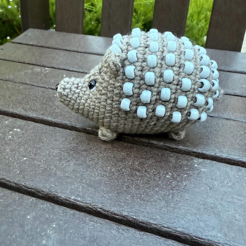 Crochet Fidget Beaded Hedgehog Pattern: Amigurumi Animal Plush Toy (PDF ...