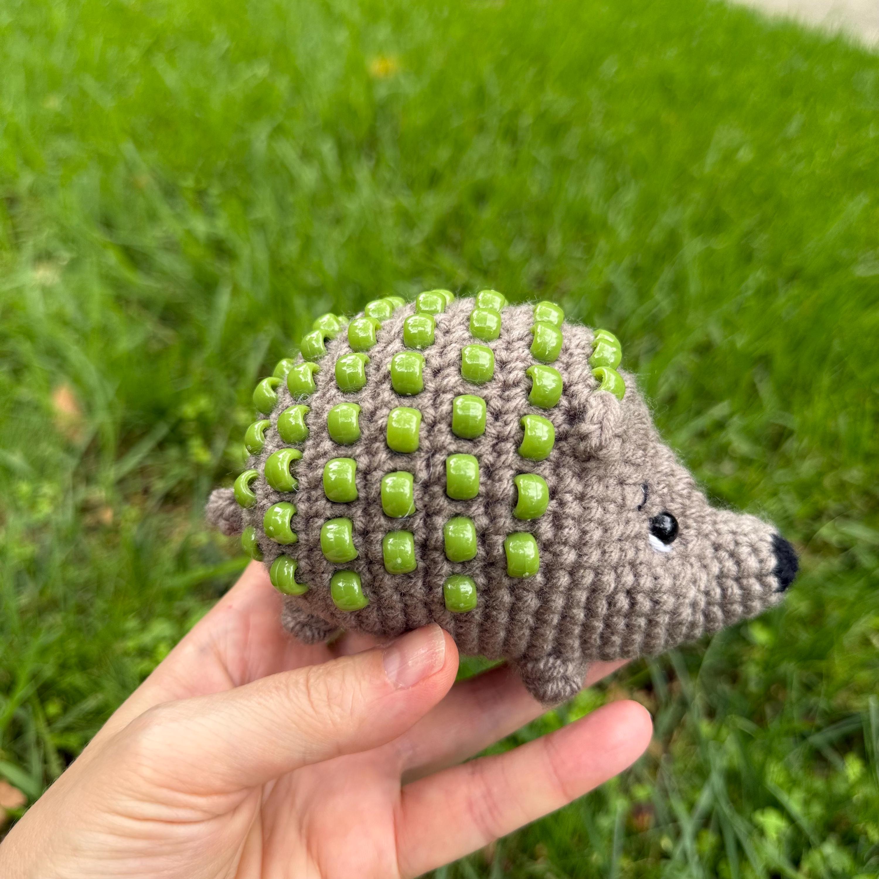 Crochet Fidget Beaded Hedgehog Pattern: Amigurumi Animal Plush Toy (PDF ...