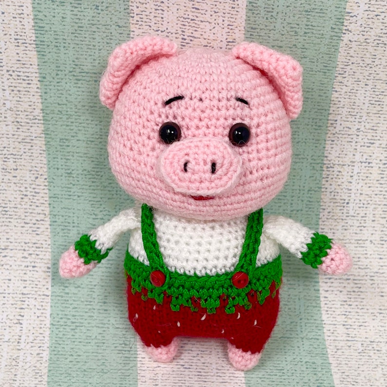 PATTERN Crochet Piglet Pig Doll Piggy Toy Handmade Mini Pig - Etsy