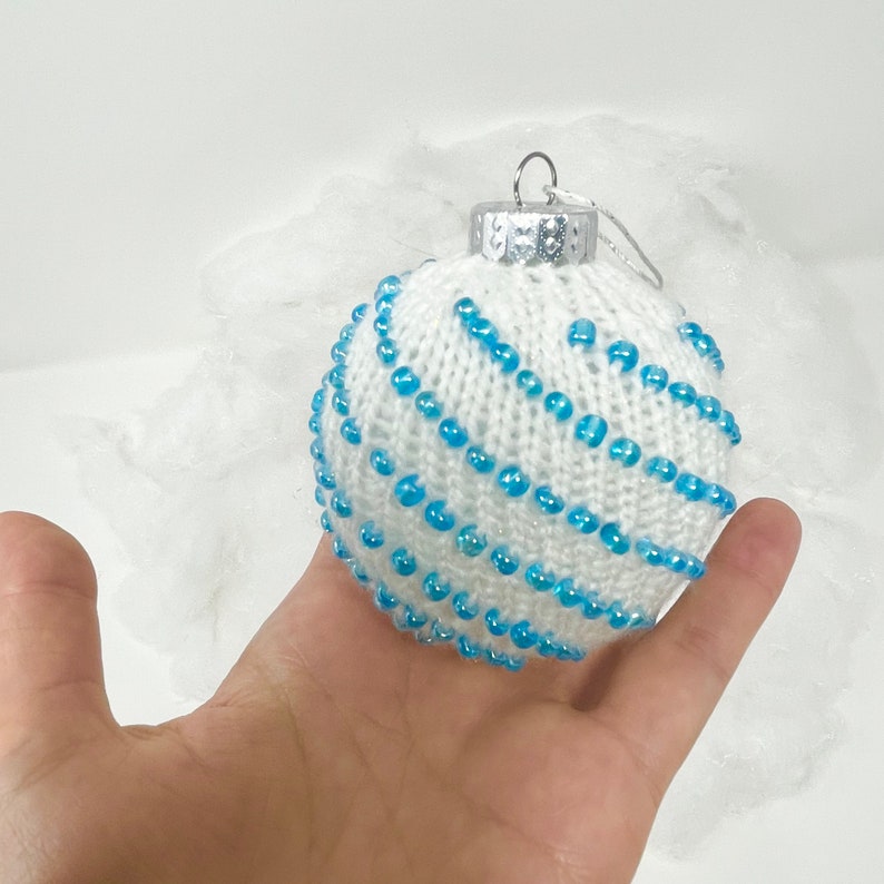Christmas Tree Ornament PATTERN PDF Beaded Knitted Handmade - Etsy