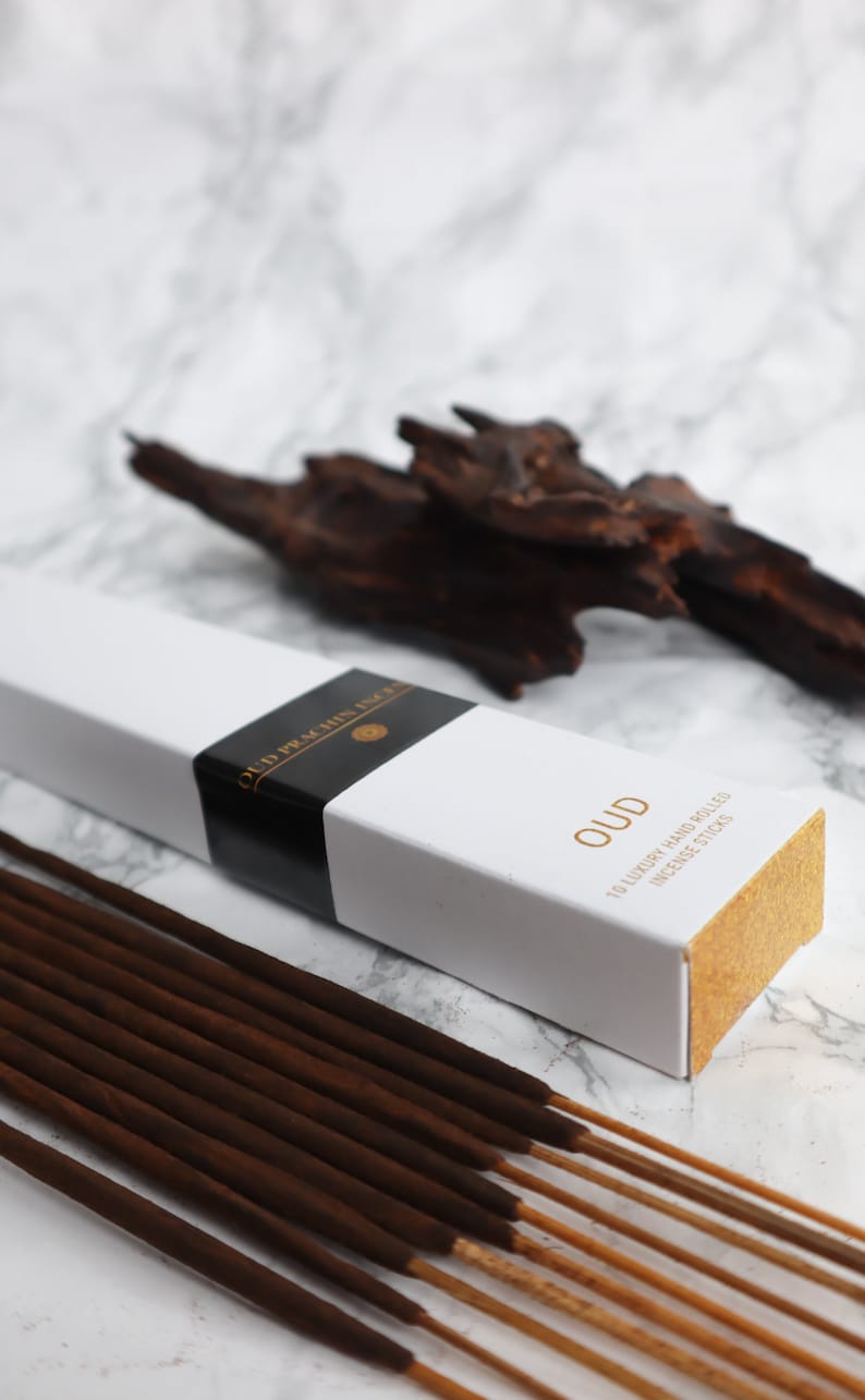 Oud Prachin Agarwood Incense Sticks Bakhoor Agarbatti Natural Oud Osmanthus Spikenard Saffron ...