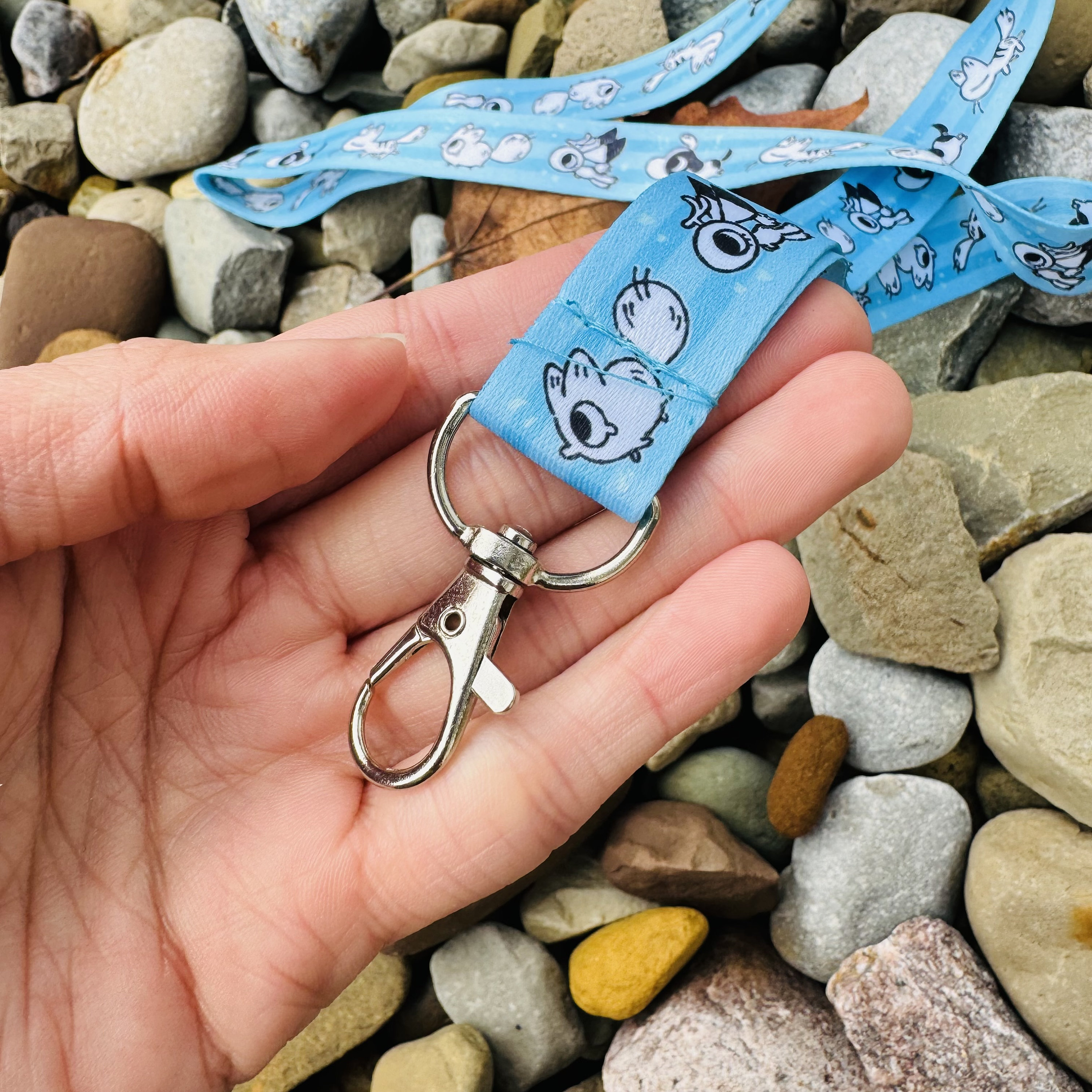 Anxiety Fox and Friends Blue Lanyard - Etsy