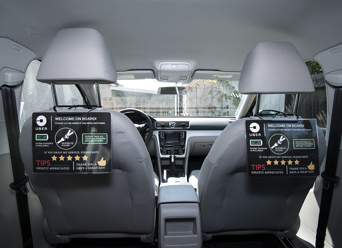 Uber Informative Placard - 2 Placards (8.5"x11") - Rating and Tips ...