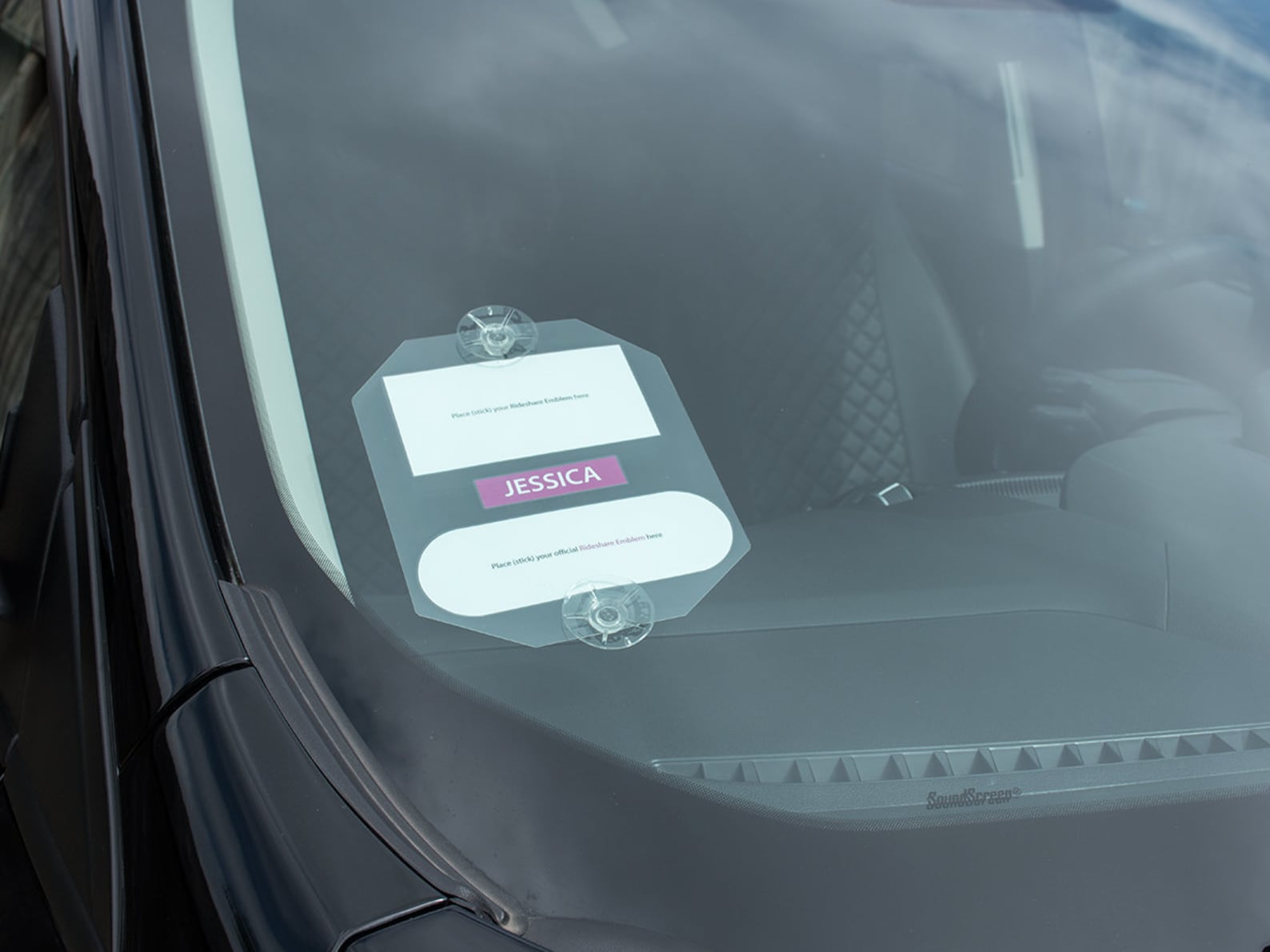 Place Lyft Uber Signs Here (removable Personalized Holder (pair of 2 ...