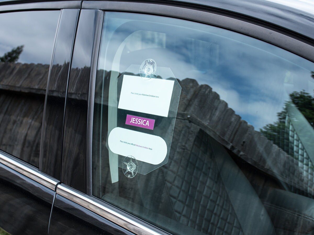 Place Lyft Uber Signs Here (removable Personalized Holder (pair of 2 ...