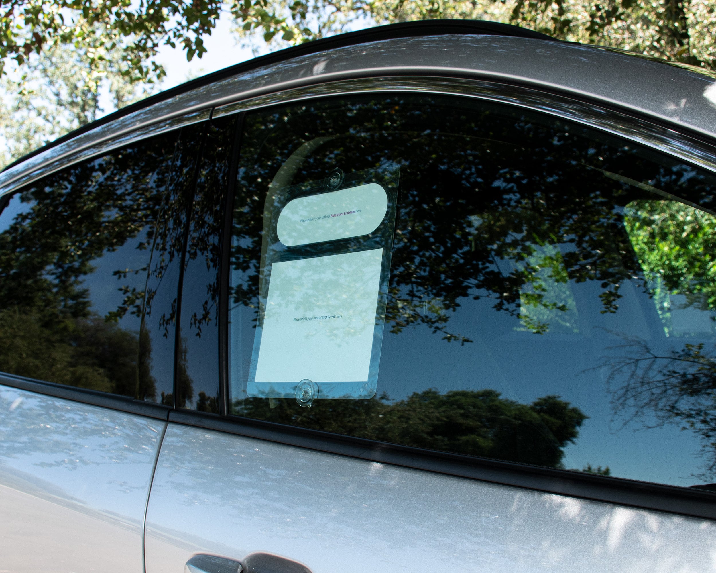 Place Lyft Sign and SFO Permit Here | Placard Sign Removable Holder ...