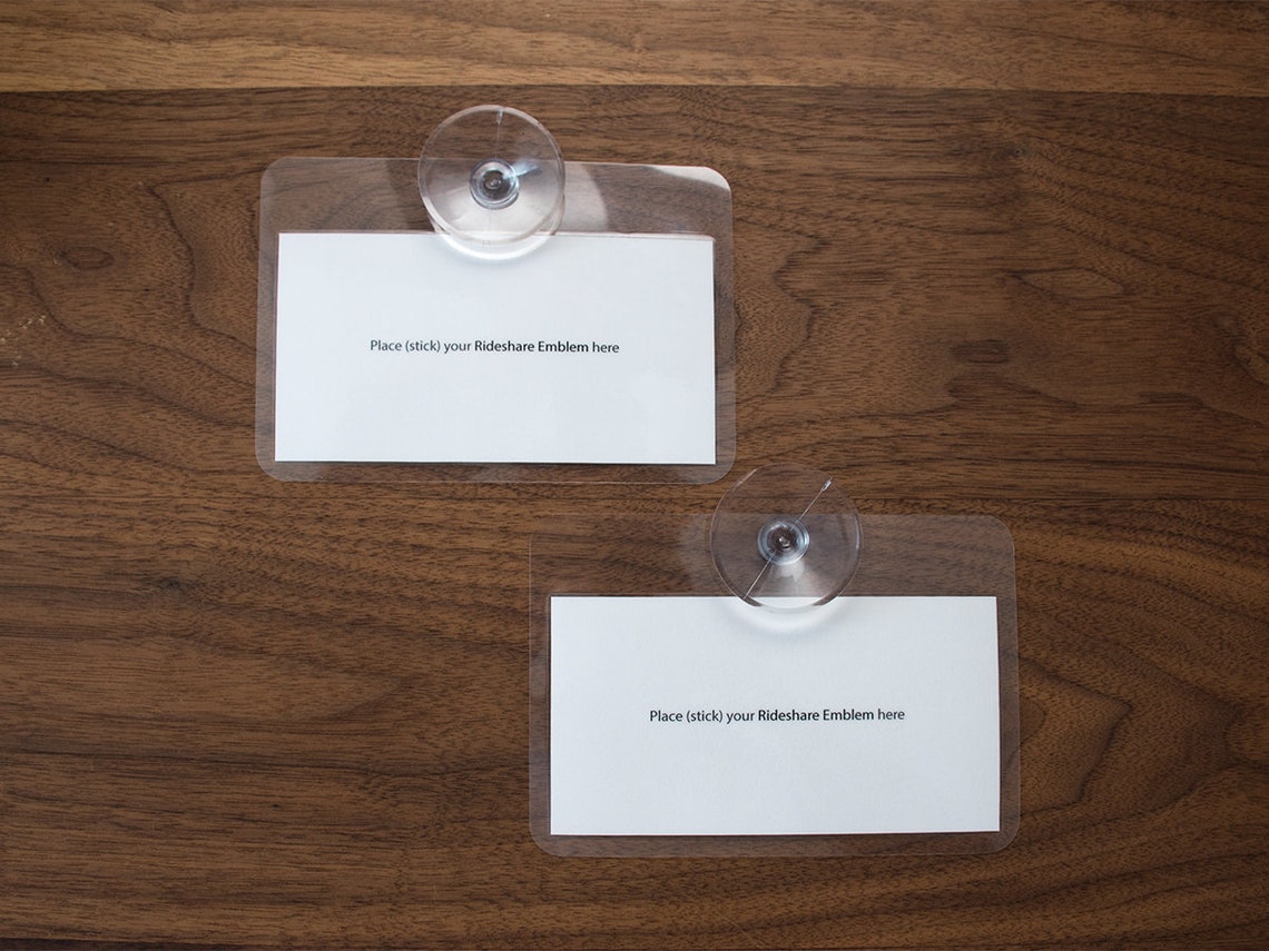Place Your Uber Sign Here Label/placard Removable Holder pair - Etsy