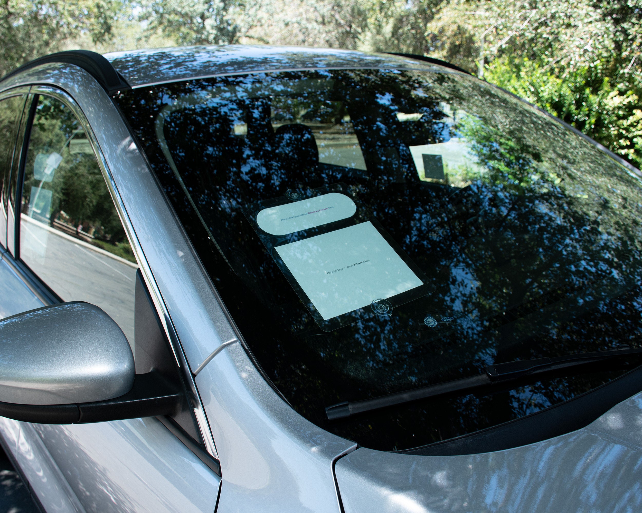 Place Lyft Sign and SFO Permit Here | Placard Sign Removable Holder ...