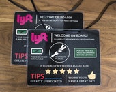 Lyft Informative Placard 2 Placards 8.5x11 - Etsy