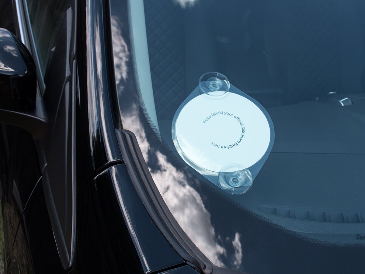 Uber Old Official Emblem/label/placard Removable Holder pair of 2 to ...