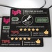 Lyft Informative Placard - 2 Placards (8.5"x11") - Rating and Tips ...