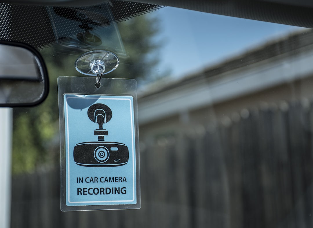Dash Camera in Car Recording Sign - 2 Placard - Rideshare Services ...