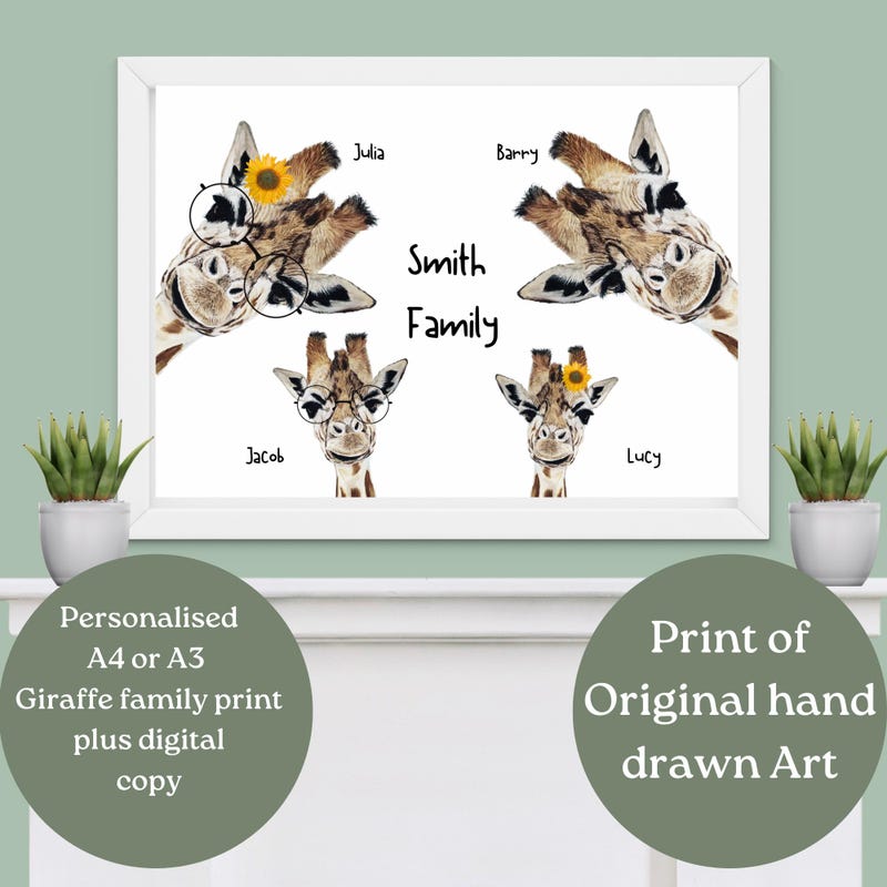 Giraffe Original Art - Etsy