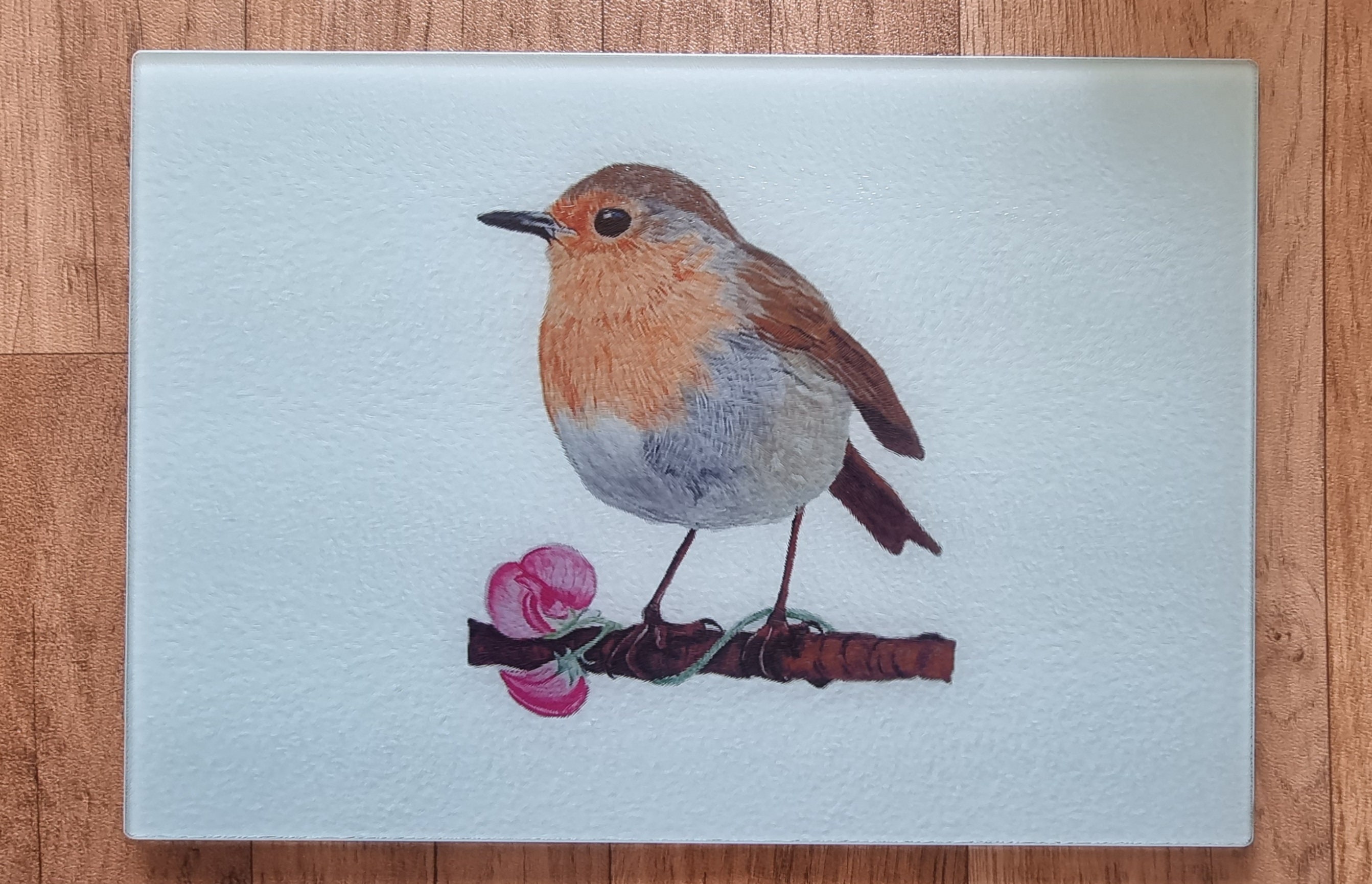 Robin Personalised Glass Chopping Cutting Board Large | Etsy