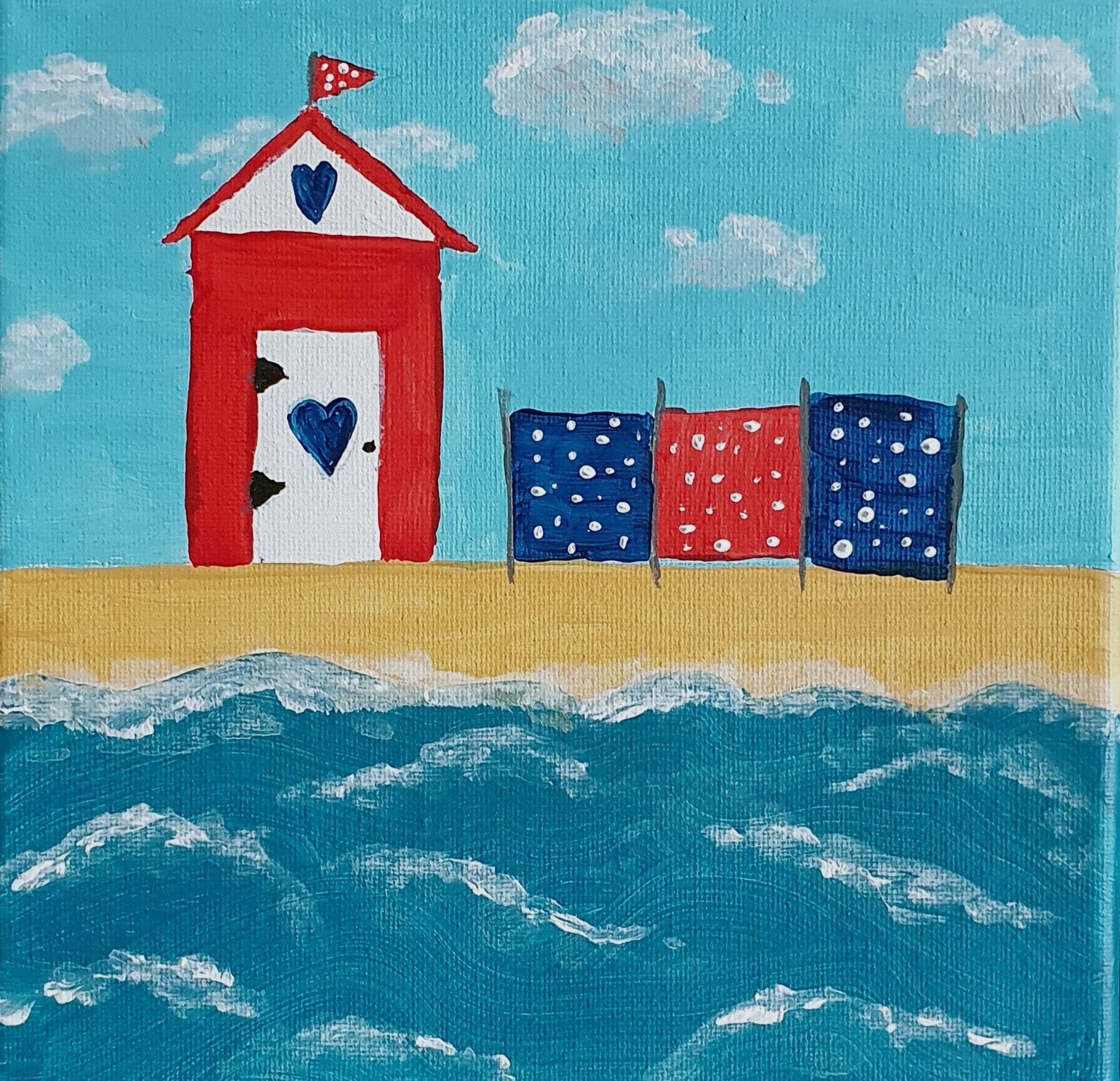 Seaside Themed Paintings Set Of 3 On Canvas 20 X 20cm Beach Etsy UK seaside-themed-paintings-set-of-3-on-canvas-20-x-20cm-beach-etsy-uk