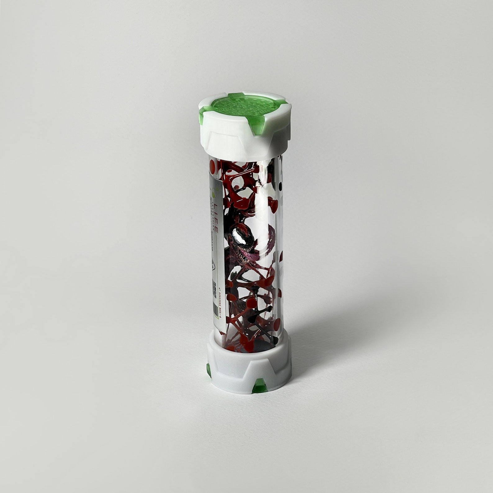 Venom/carnage Symbiote With Face/head Lab Capsule Prop Vial spider-man ...