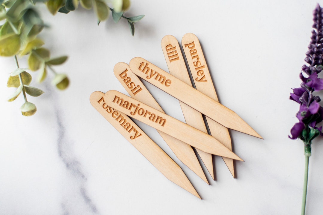 Custom Garden Herb Label Stakes - Etsy