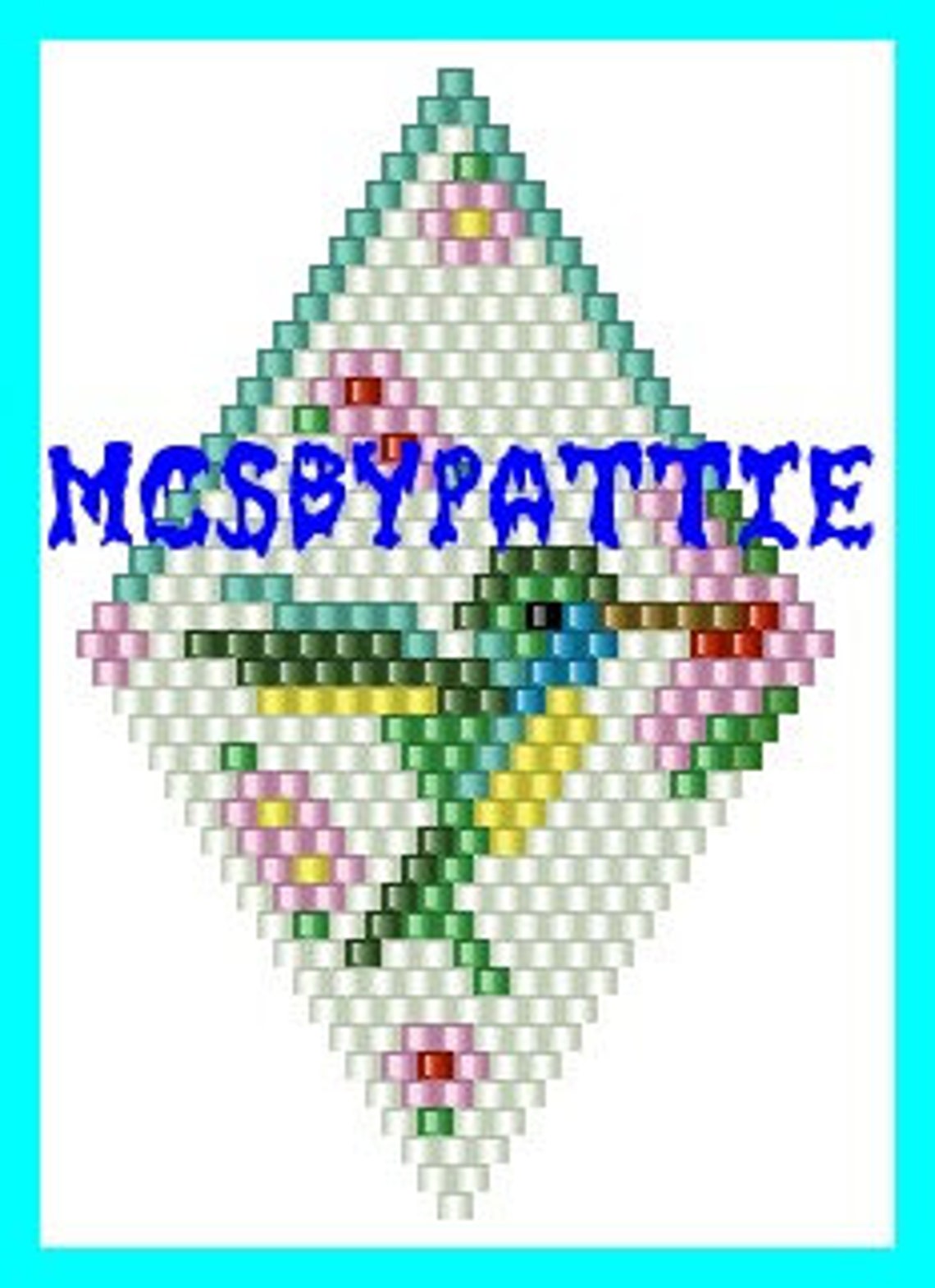 3D Peyote Star "hummingbird" Pattern 20 Rows is a Fun Pattern to Make ...