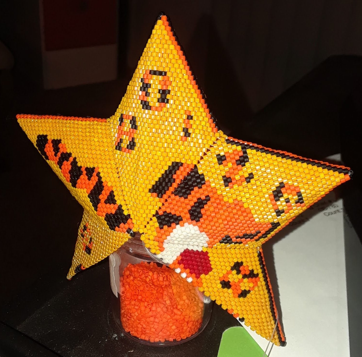 3D Peyote Star jumping Jack Pattern 25 Rows is a - Etsy