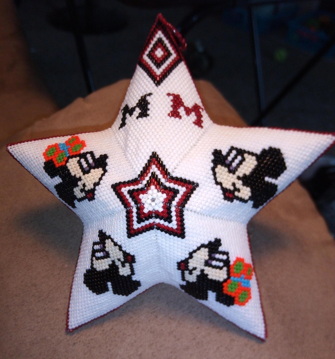 3D Peyote Star "mouse Lovers" Pattern 30 Rows is a Fun Pattern to Make ...
