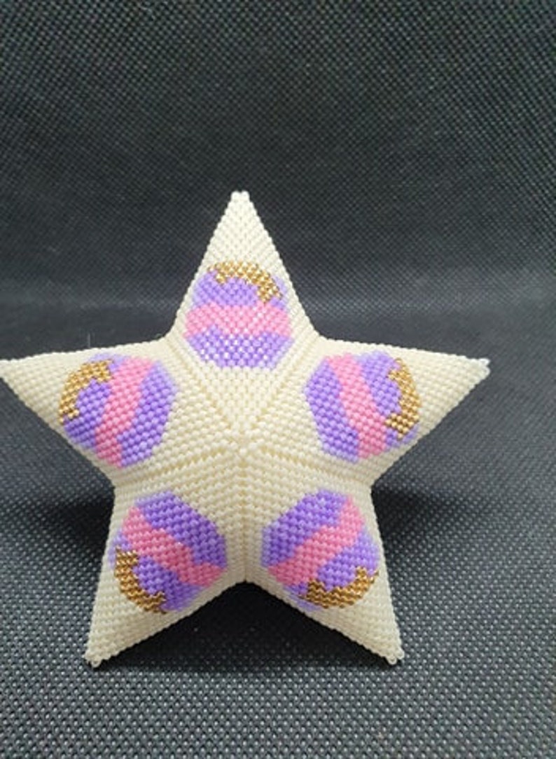 3D Peyote Star lumpy 20 Rows Pattern is a Fun | Etsy