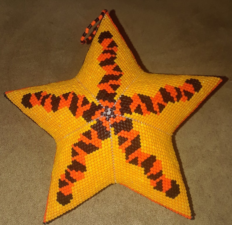 3D Peyote Star "jumping Jack" Pattern 25 Rows is a Fun Pattern to Make ...