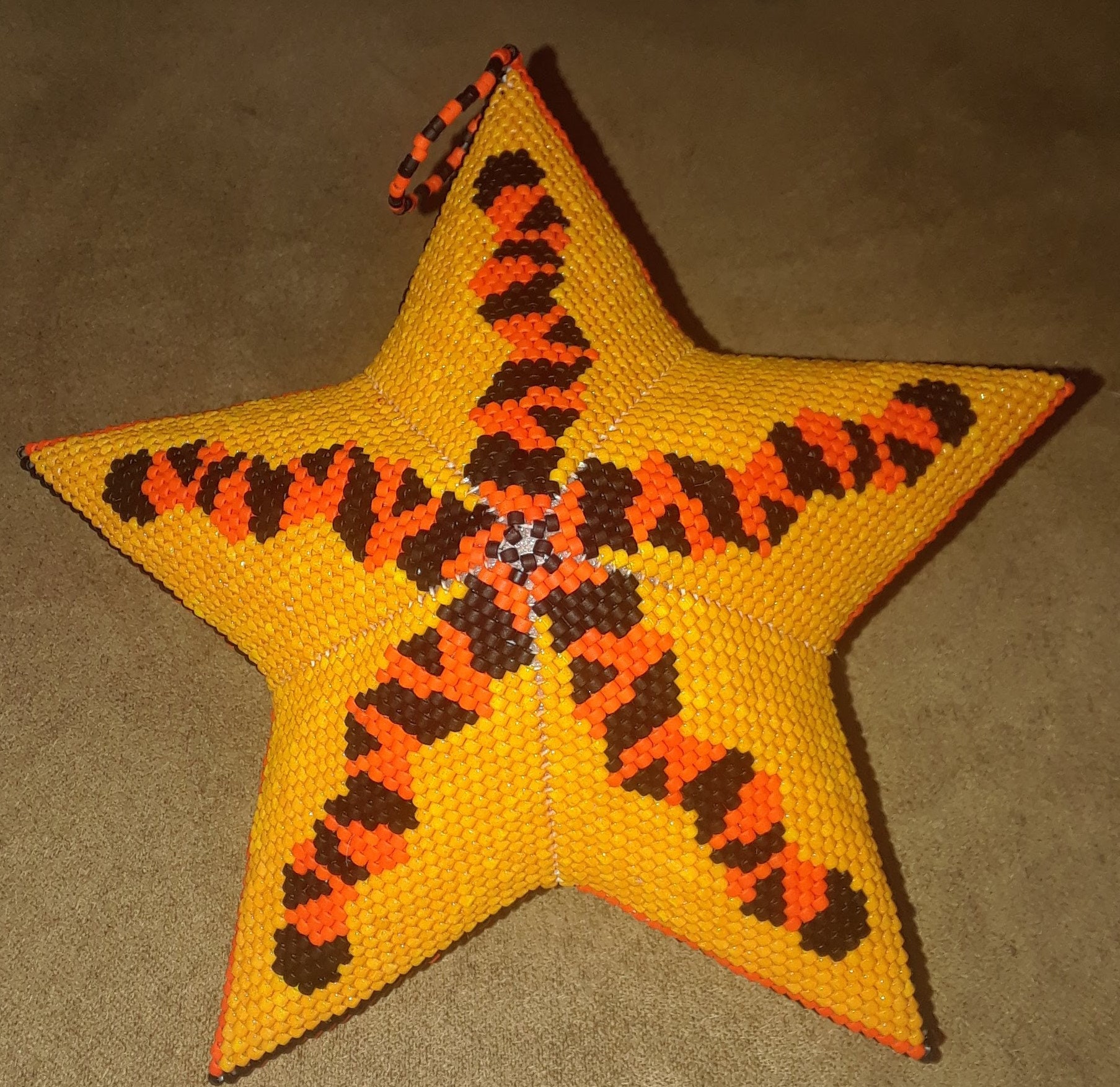 3D Peyote Star "jumping Jack" Pattern 25 Rows is a Fun Pattern to Make ...
