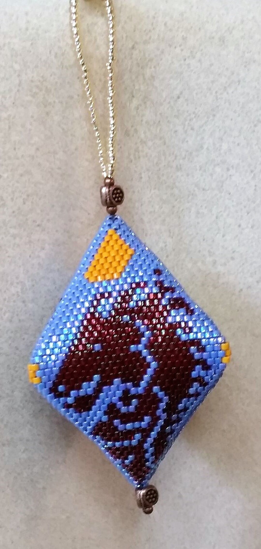 3D Peyote Pod sun Dragon Pattern 25 Rows WARNING - Etsy