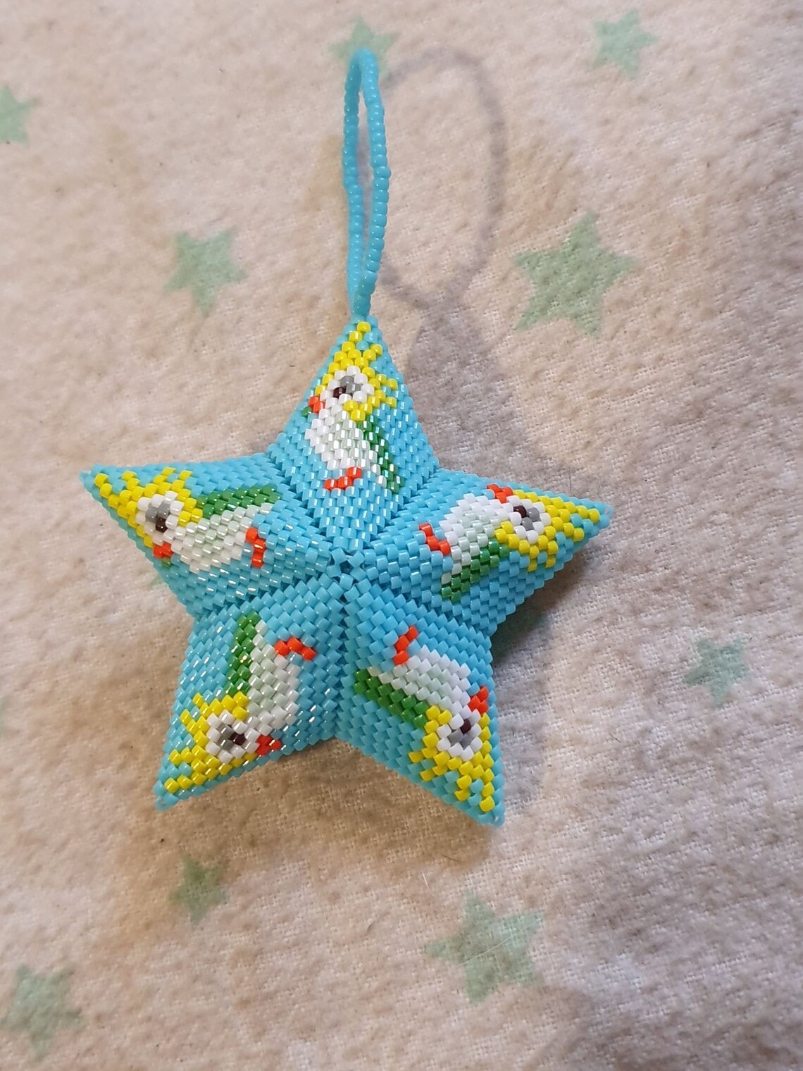 3D Peyote Star polly Pattern 13 Rows is a Fun - Etsy