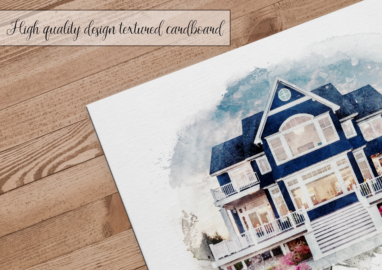 Watercolor Home Moving Announcement Cards, Custom Watercolor House ...