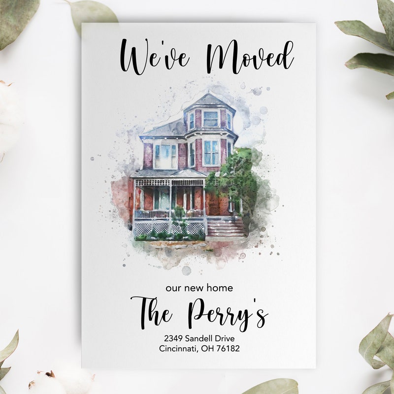 New Address Card - Etsy