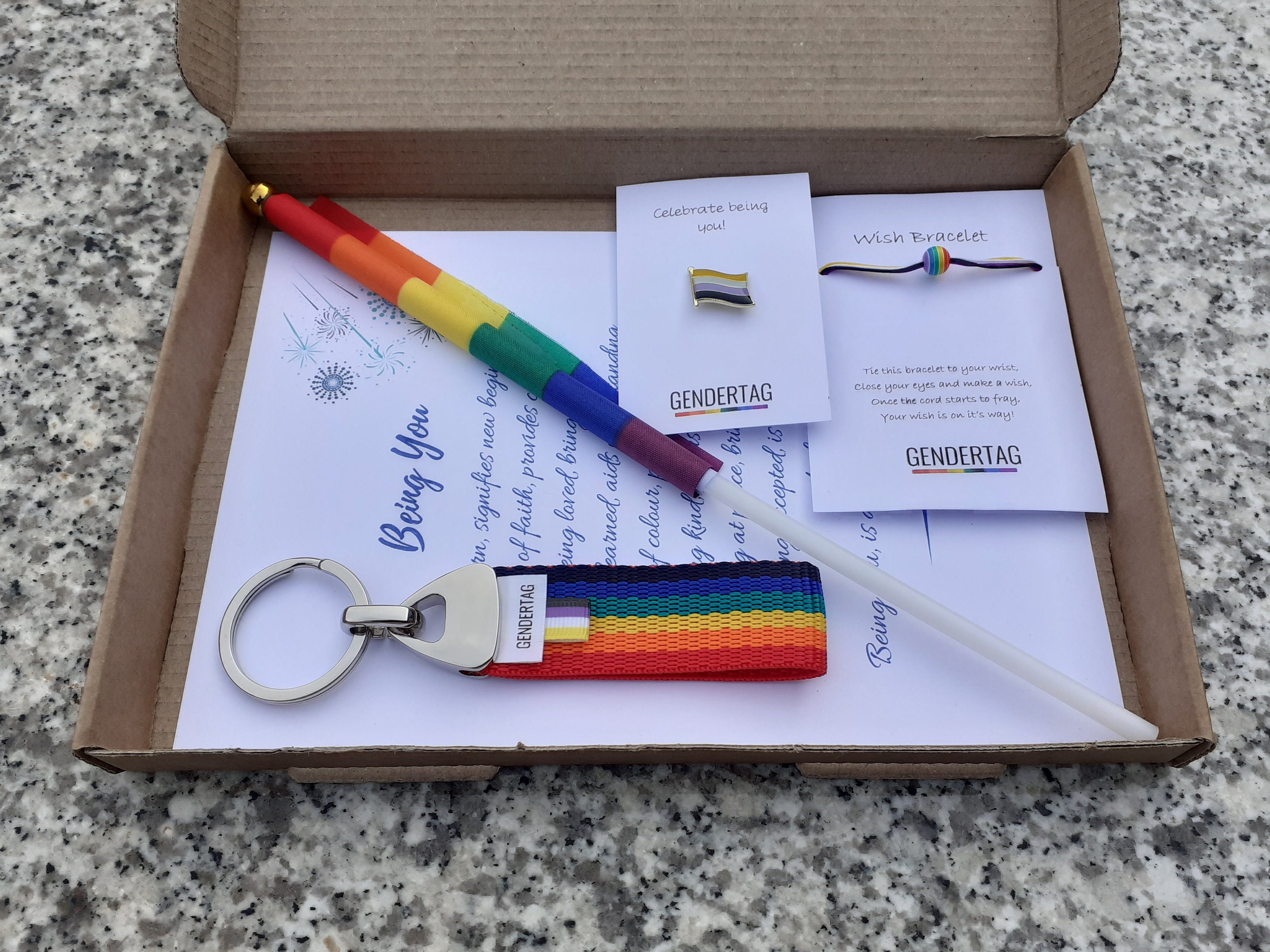 Non-binary Pride Box Coming Out Gift LGBTQ Coming Out Gift - Etsy UK
