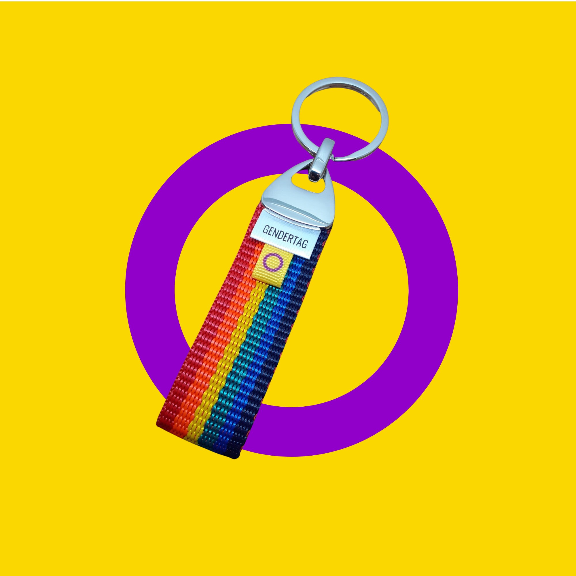 Intersex Keyring Pride Lgbtqia Keychain Etsy Uk